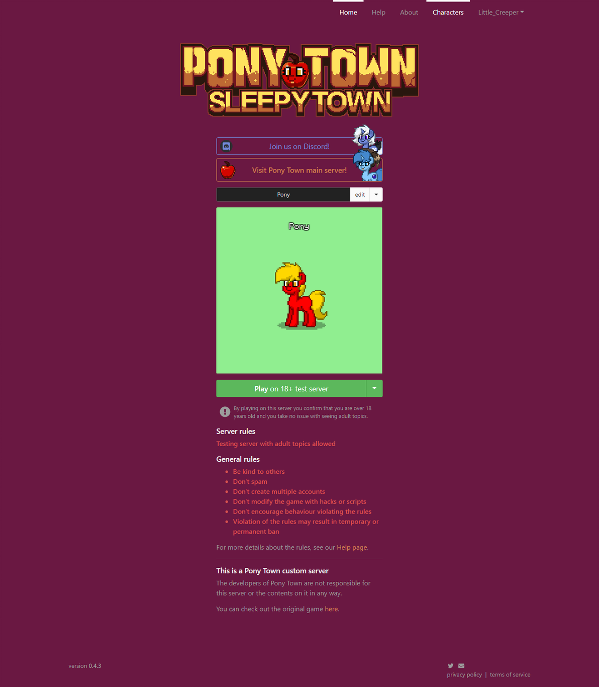 【Pony Town】自定义服务器整合（补档） - 哔哩哔哩