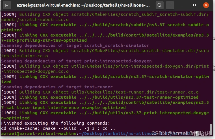 在Ubuntu20.04安装ns3 3.37，并使用SNS3 - 哔哩哔哩