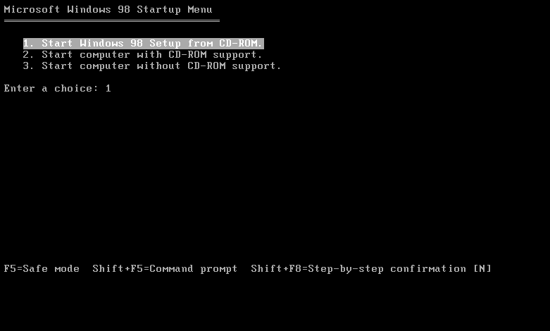 windows 98中、日、英文版iso镜像下载及安装教程 - 哔哩哔哩