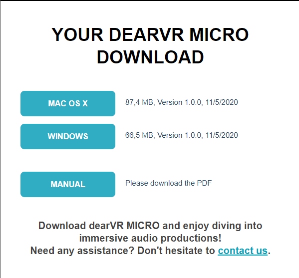 使用森海塞尔技术的3D插件Dear VR MICRO，可免费下载 - 哔哩哔哩