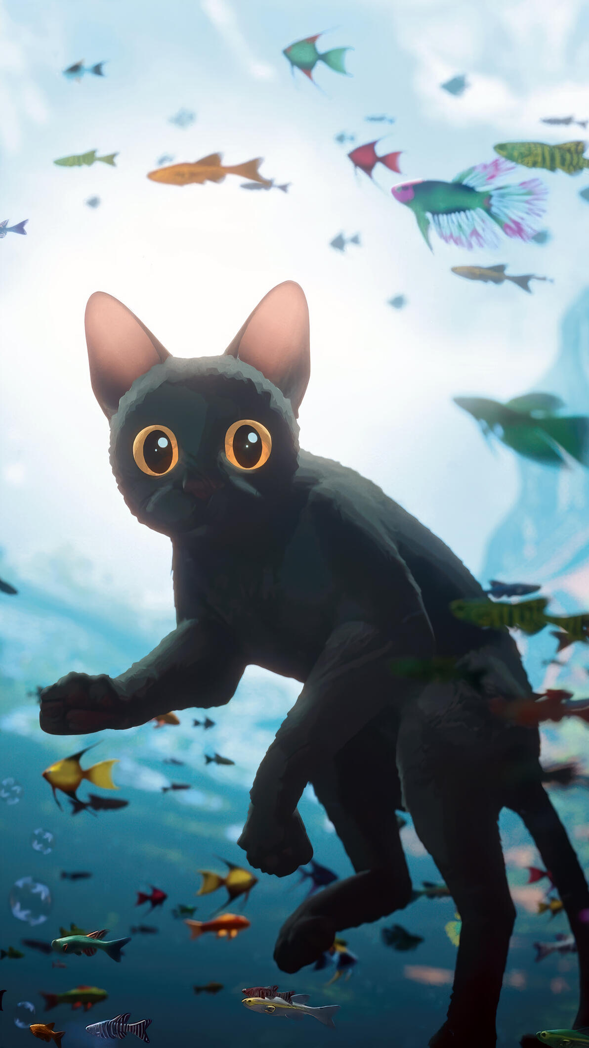 猫猫的奇幻漂流（Straume）| 4K 电脑 手机 壁纸 - 哔哩哔哩