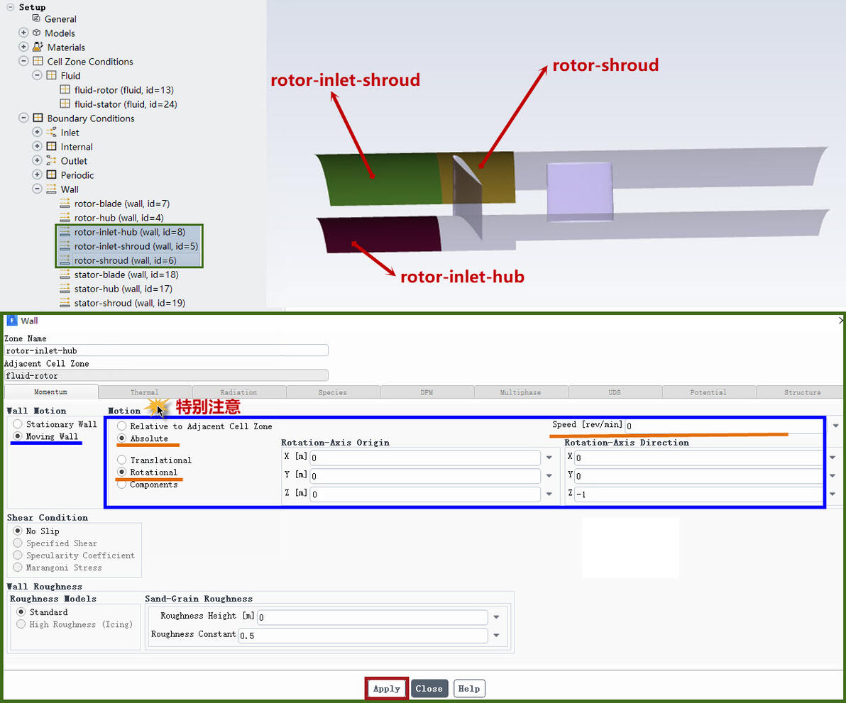 Fluent 案例-MPM 混合平面模型 涡轮机 - 哔哩哔哩