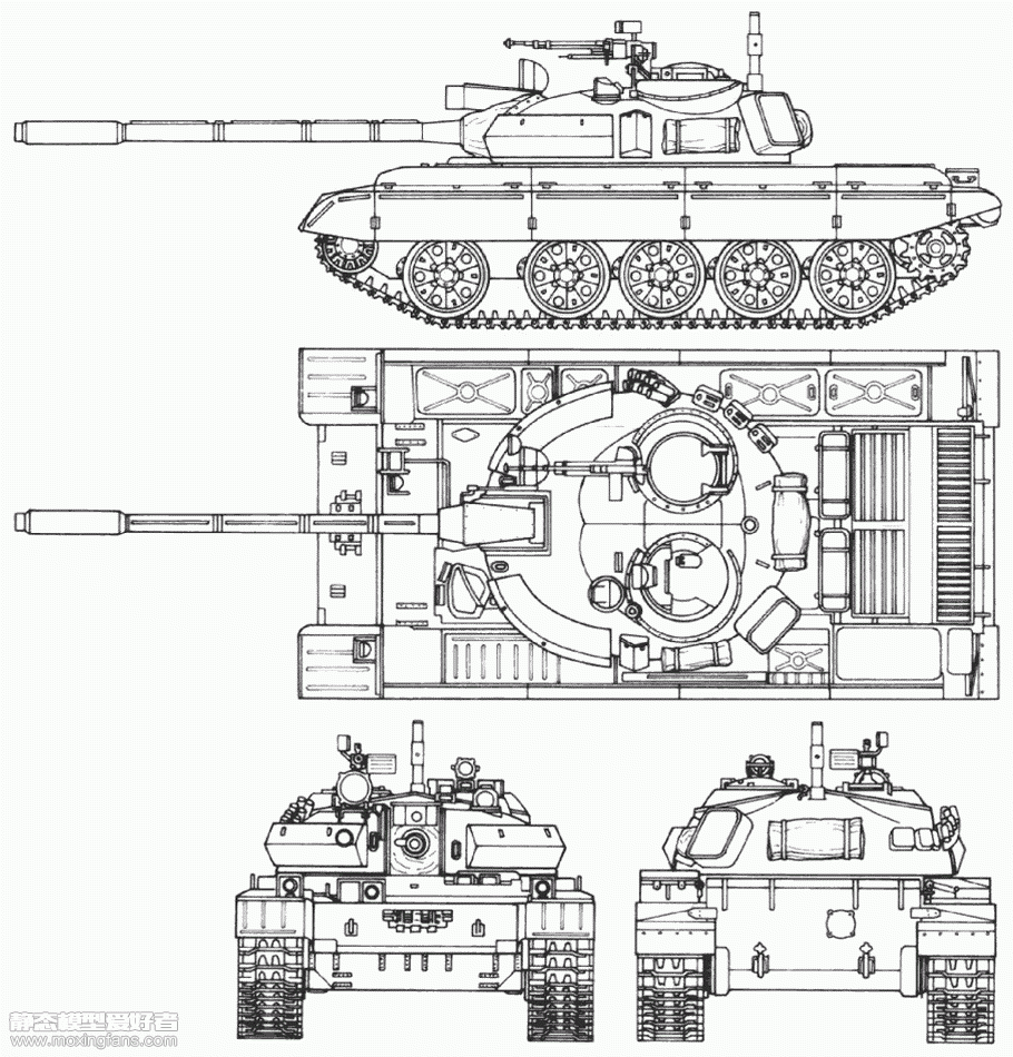 T-54/T-55主战坦克 - 哔哩哔哩