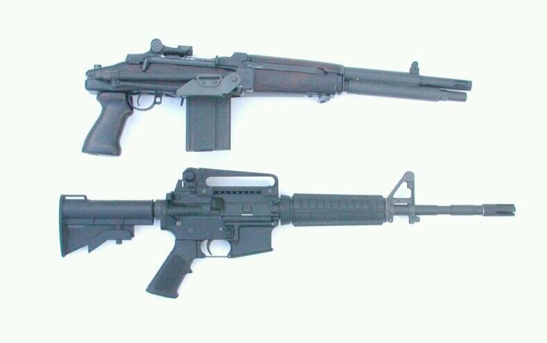 轻武器科普之M14K、M14L1步枪 - 哔哩哔哩