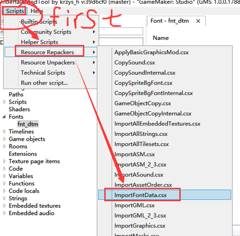 GMS游戏汉化教程（2——导入字体的三个姿势） - 哔哩哔哩