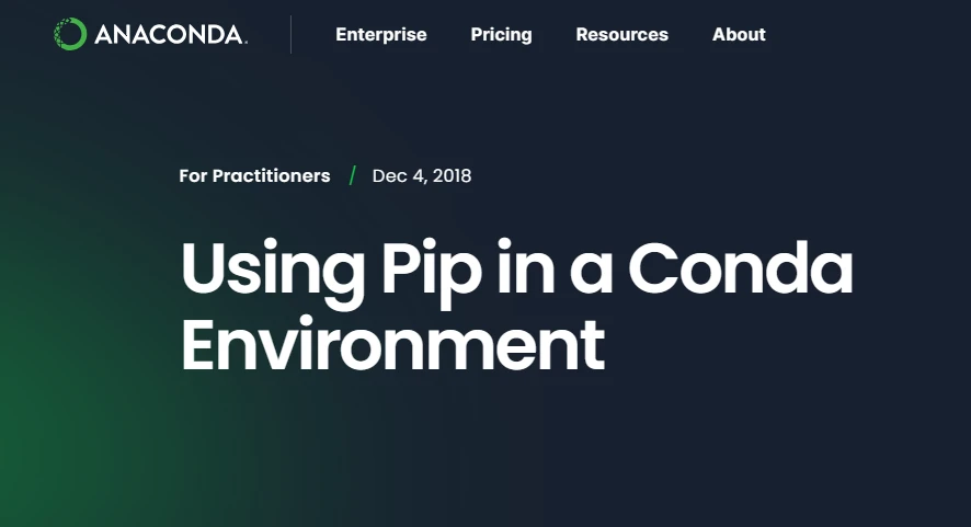 Pip与Conda到底能混用吗？ - 哔哩哔哩