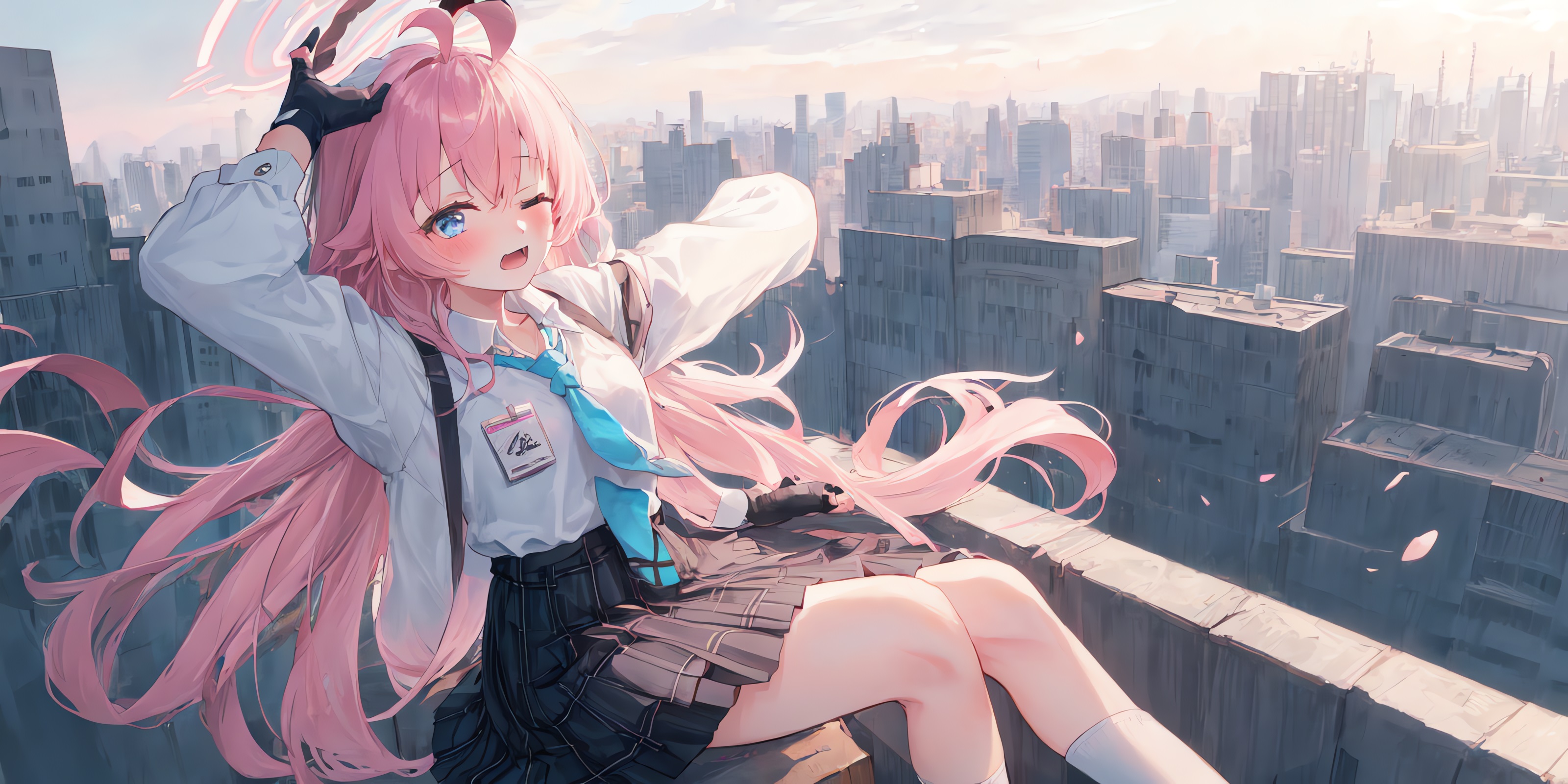 蔚蓝档案小鸟游星野美图分享－Chosen鲷（343）【AI绘图】 - 哔哩哔哩