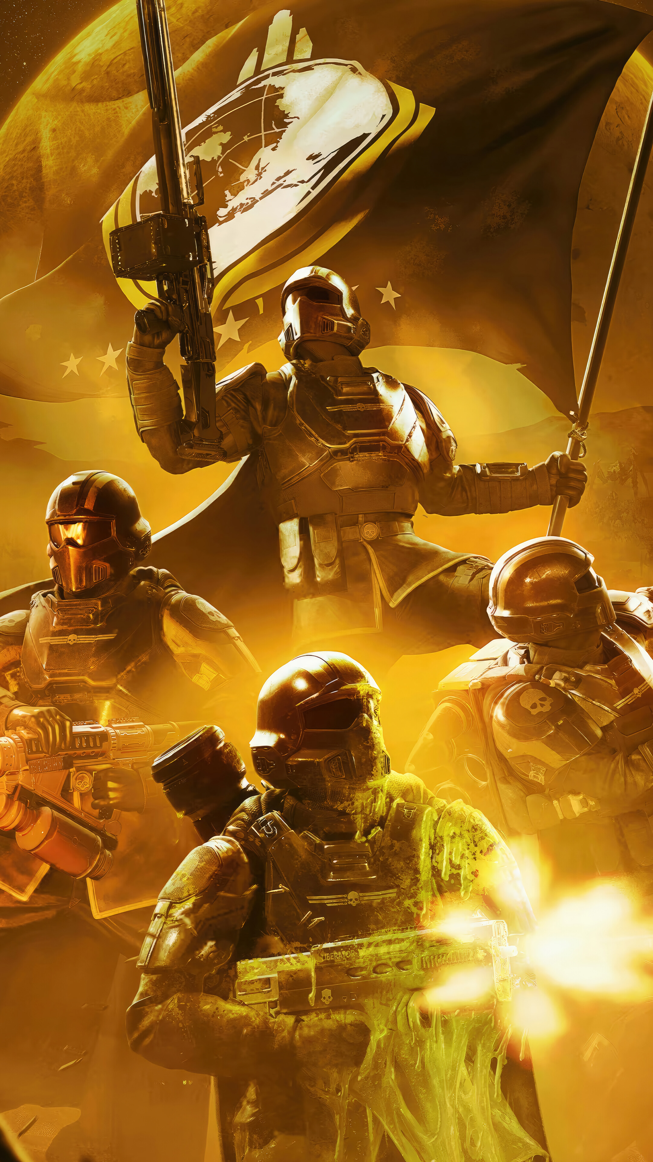 绝地潜兵2（Helldivers 2）| 4K 电脑壁纸 手机壁纸 - 哔哩哔哩