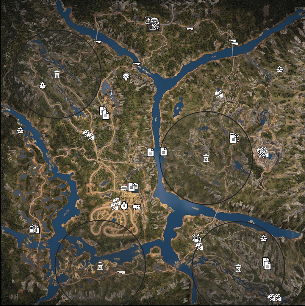 雪地奔驰Snowrunner第七季度(田纳西州)地图及升级件位置 - 哔哩哔哩