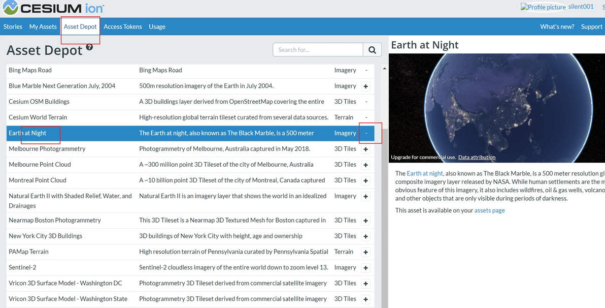 7、Cesium更换地图、加载地形和夜晚地图 - 哔哩哔哩