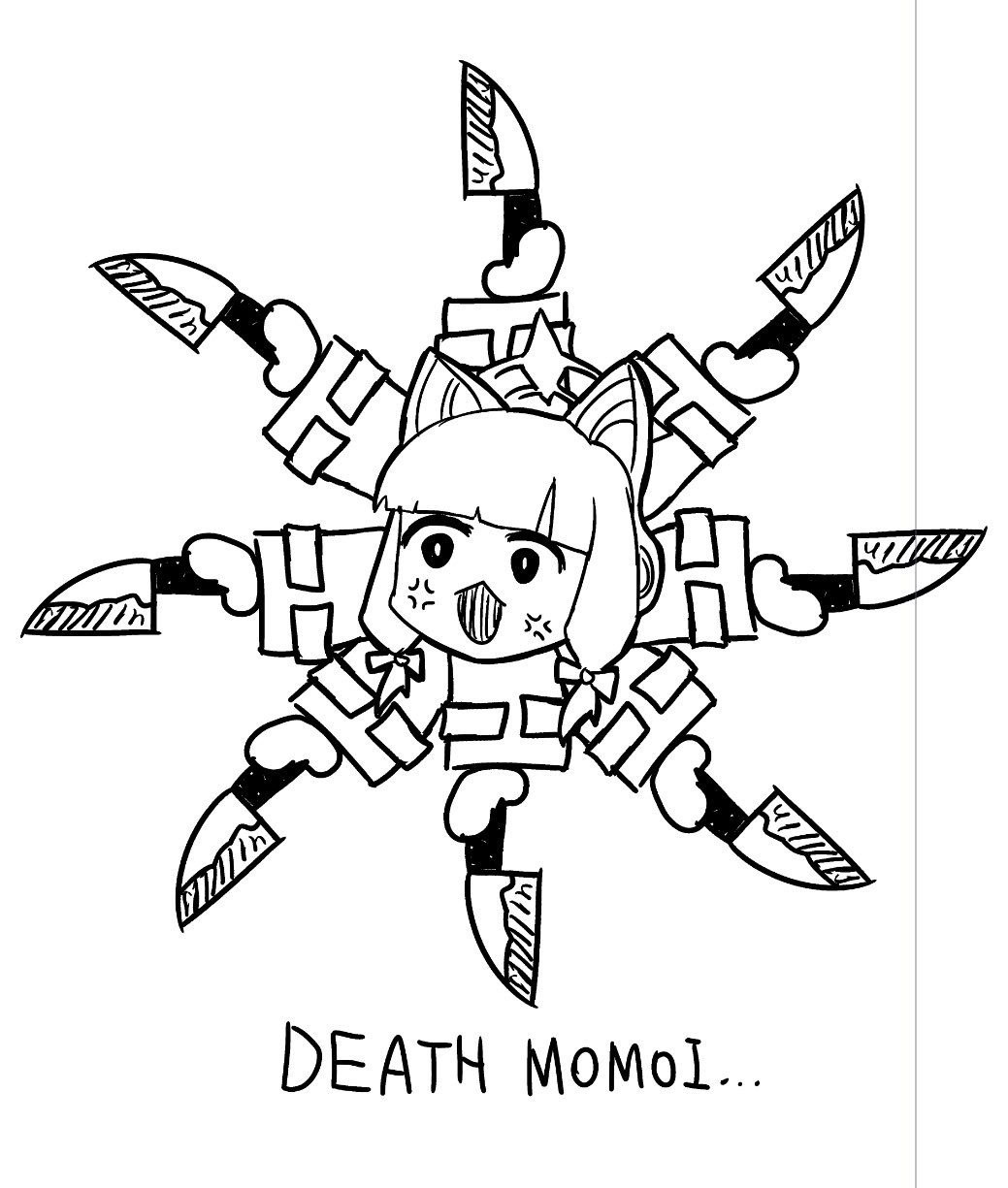 《蔚蓝档案》同人图模因—デスモモイ - 哔哩哔哩