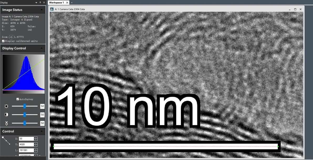 HRTEM晶格条纹间距测量——DigitalMicrograph（GMS） - 哔哩哔哩