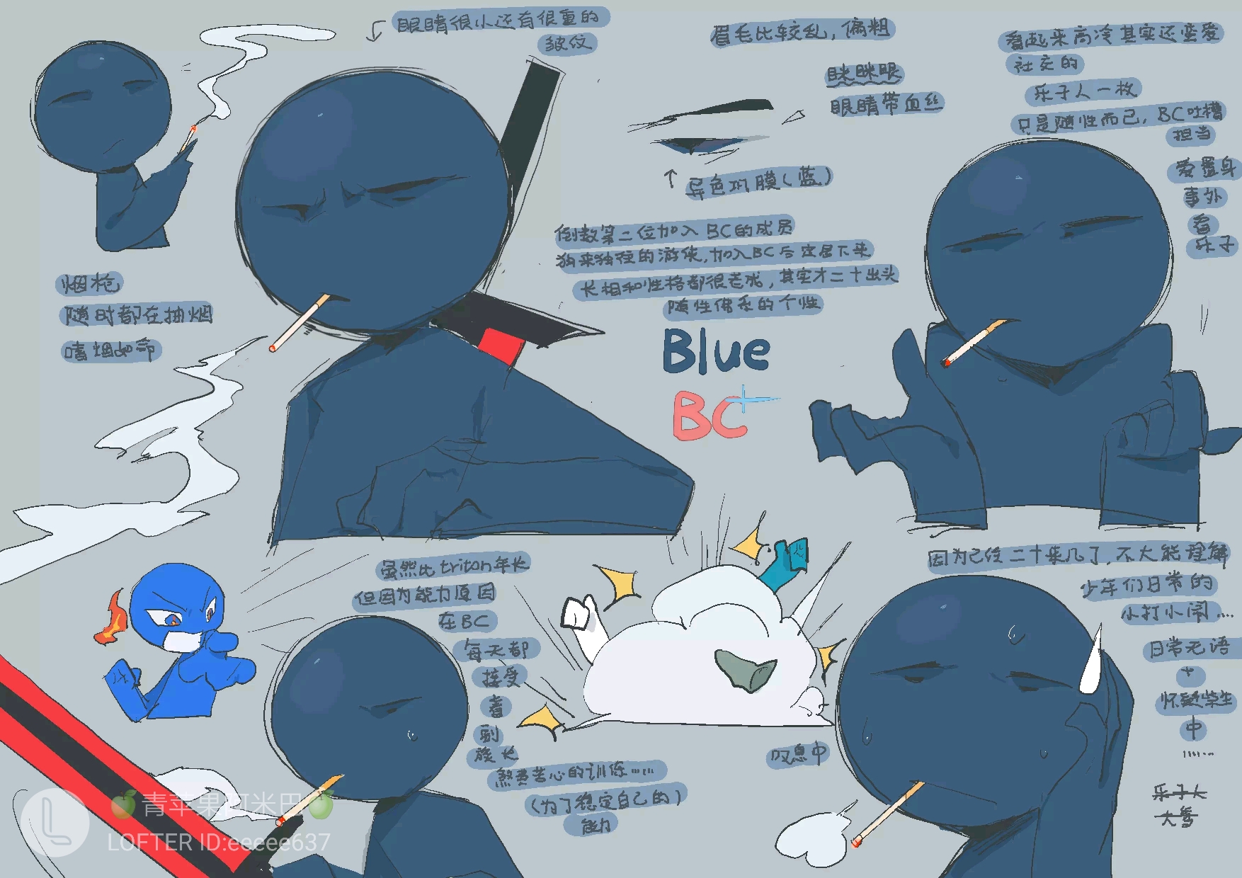 【Stickman火柴人RHG人物35】小蓝人Blue - 哔哩哔哩