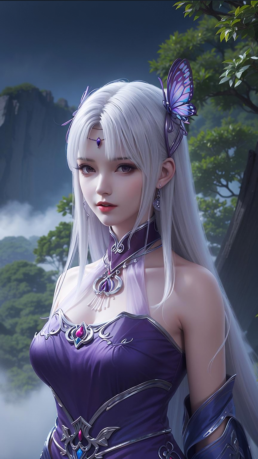 《斗破苍穹》小医仙ai高清手机壁纸：食毒修炼，万毒不侵 哔哩哔哩