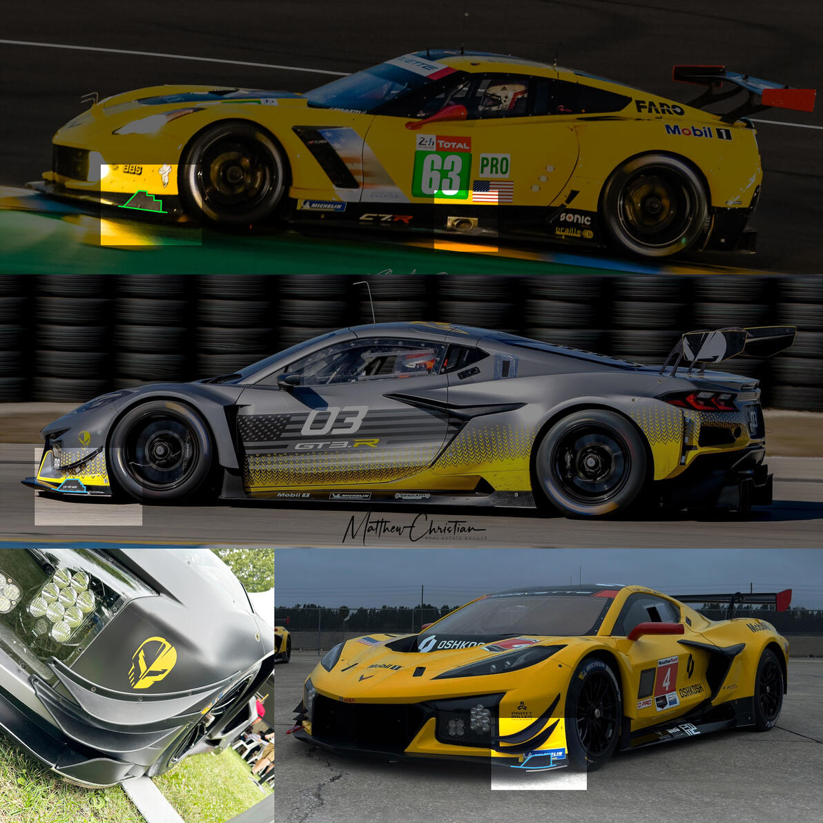 【GT3】科尔维特C8 Z06 GT3.R都有哪些升级？ - 哔哩哔哩