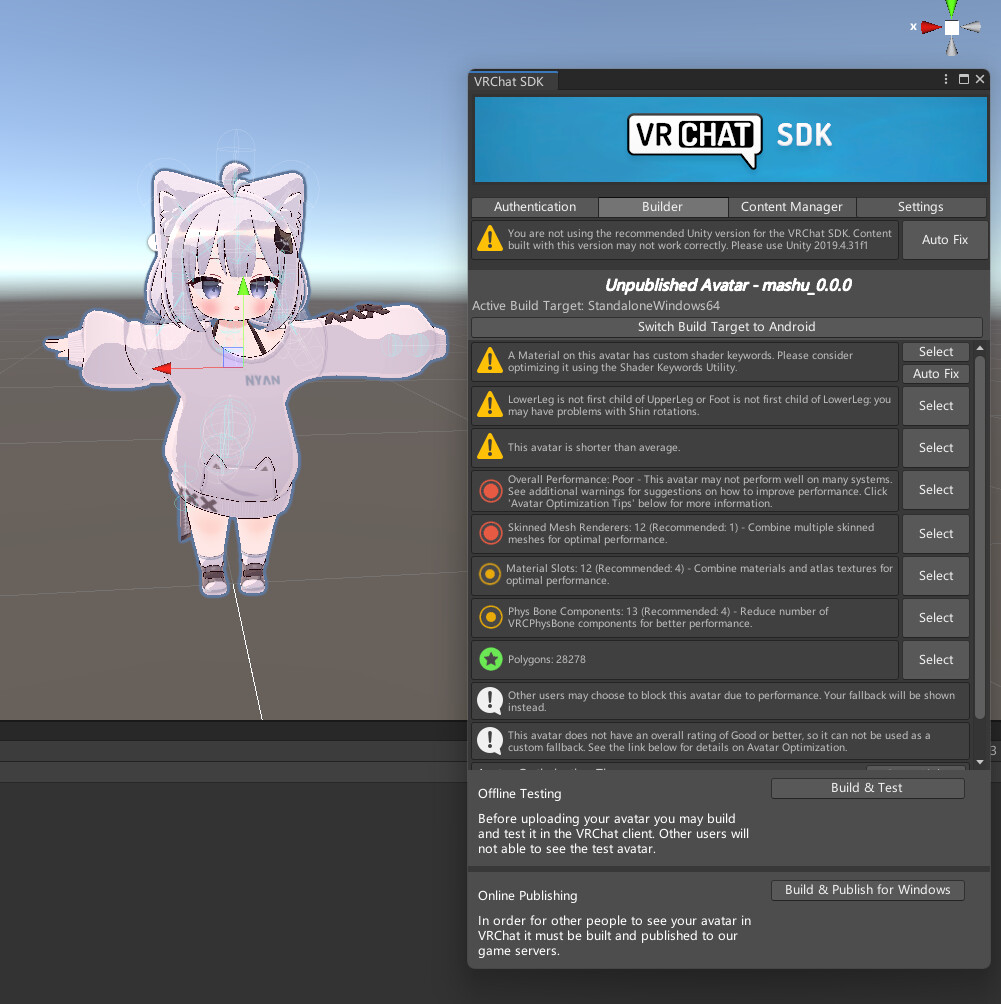 VRChat成品模型上传的小白说明书 - 哔哩哔哩
