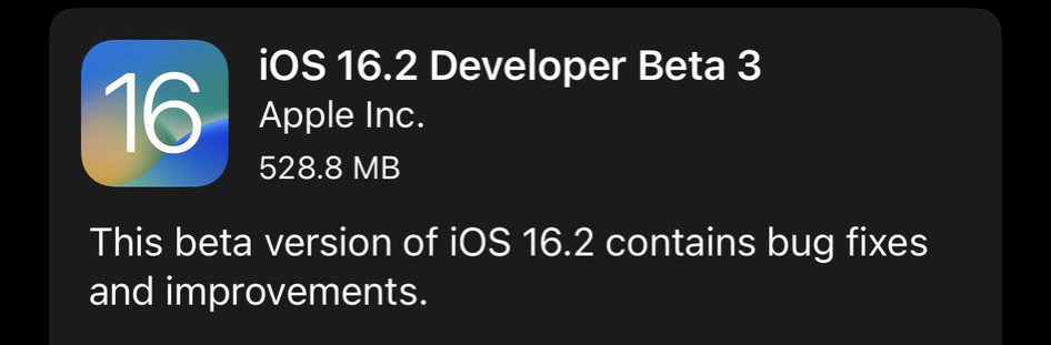 iOS16.2 beta3 发布，优化息屏显示！ - 哔哩哔哩