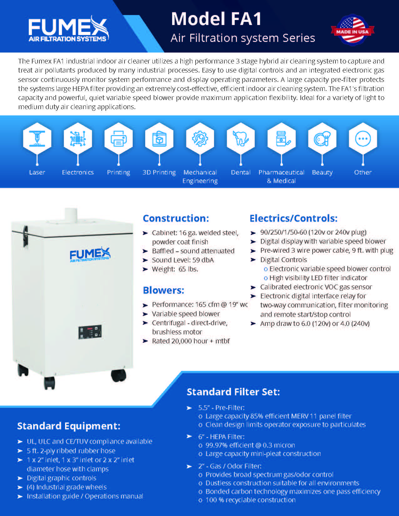 FUMEX过滤器FA1 mini 220VDC广泛应用于工业领域 - 哔哩哔哩