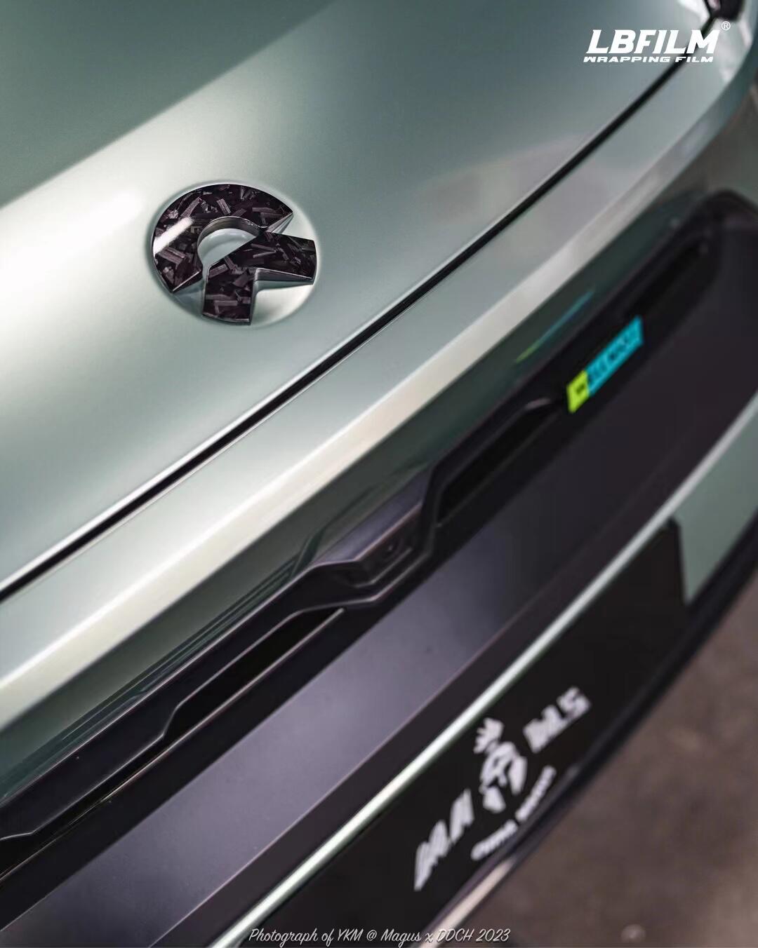 蔚来ES6-LB改色膜液态金属格莱斯青，温柔又细腻的青色 - 哔哩哔哩