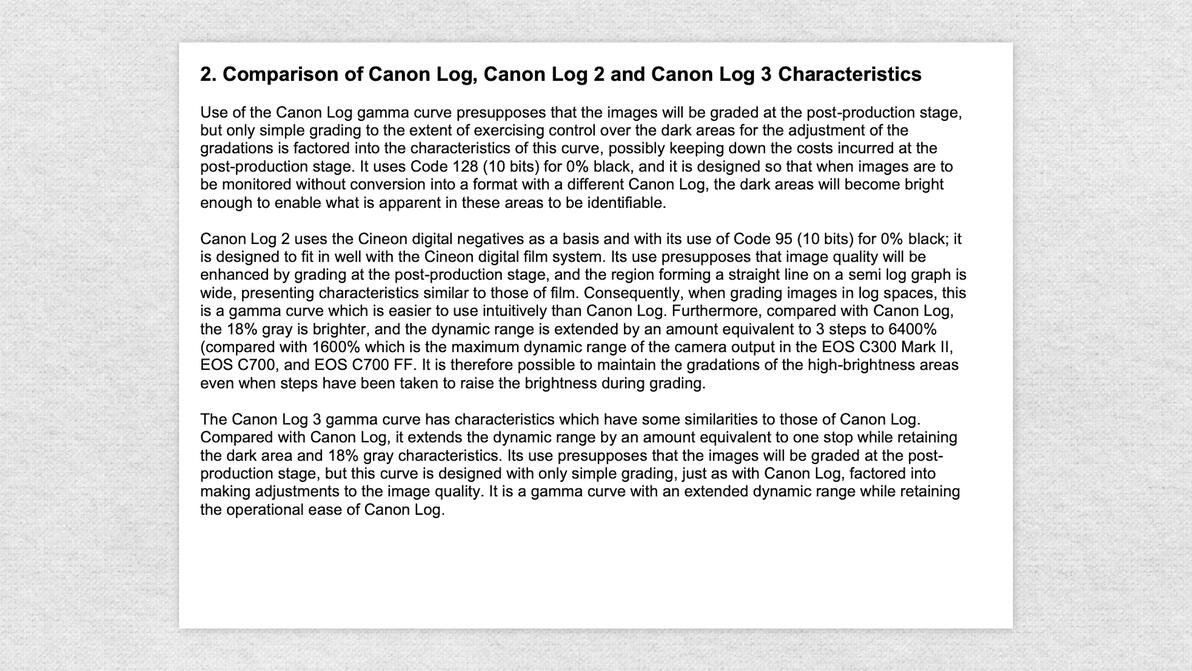 佳能视频中的C-log2、C-Log3笔记（1） - 哔哩哔哩