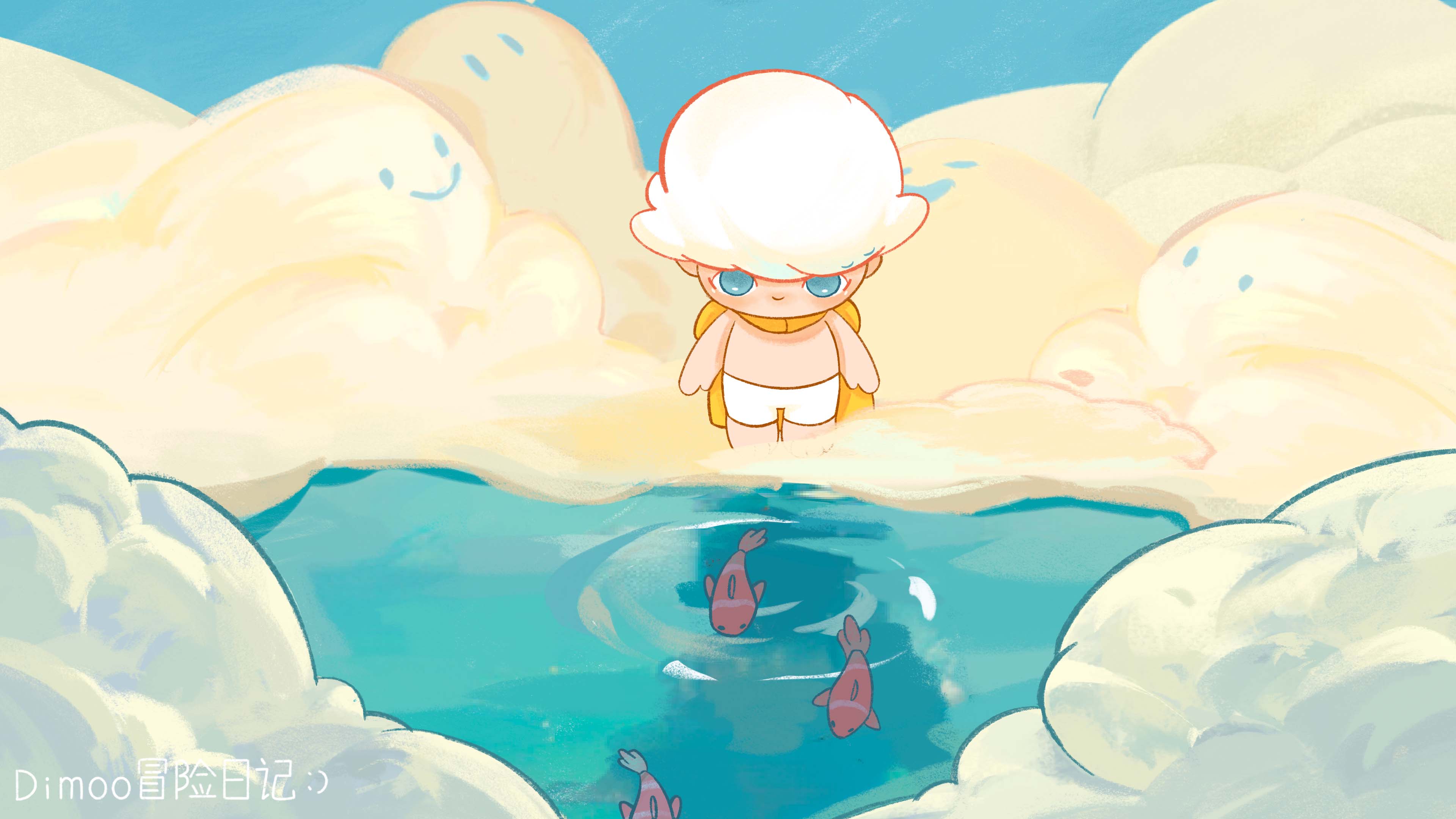 自制Dimoo壁纸 |《游鱼奇梦》 - 哔哩哔哩