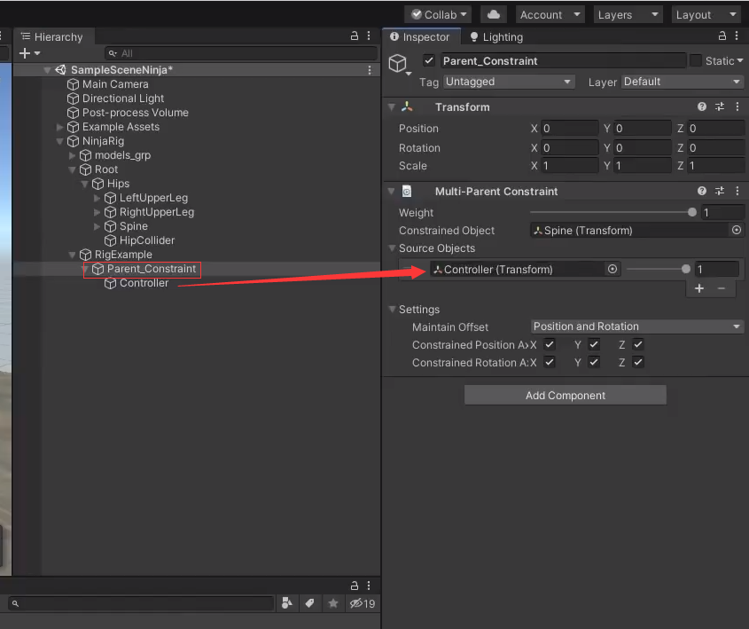 Unity学习笔记 Vol.69 动画绑定（Animation Rigging）教程 - 哔哩哔哩