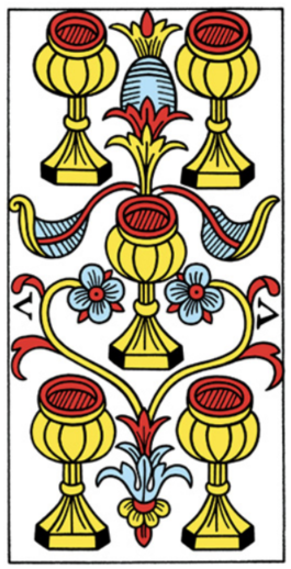 马赛塔罗牌 圣杯2~10 - 哔哩哔哩