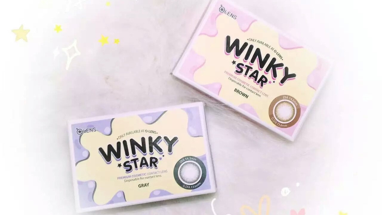 winky star棕色/灰色 美瞳试色 - 哔哩哔哩