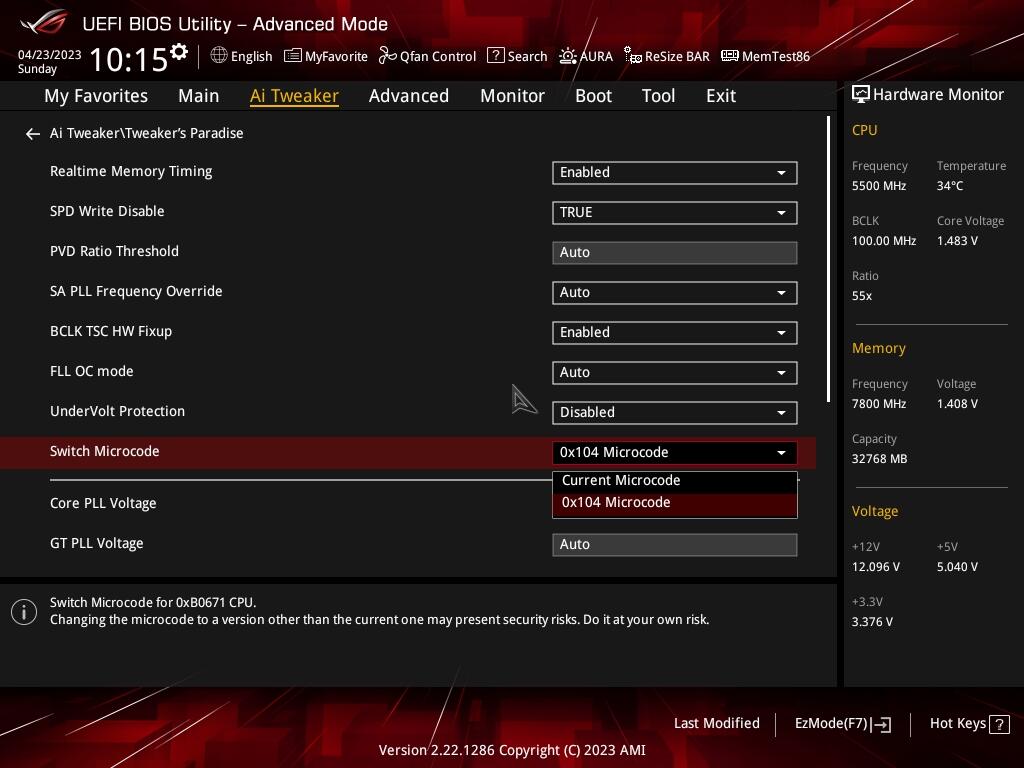 ROG STRIX B760-G 小吹雪 OFFSET- 降压超频 13900K BIOS设置分享 - 哔哩哔哩