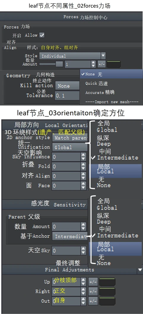 speedtree leaf\frond节点属性面板 - 哔哩哔哩
