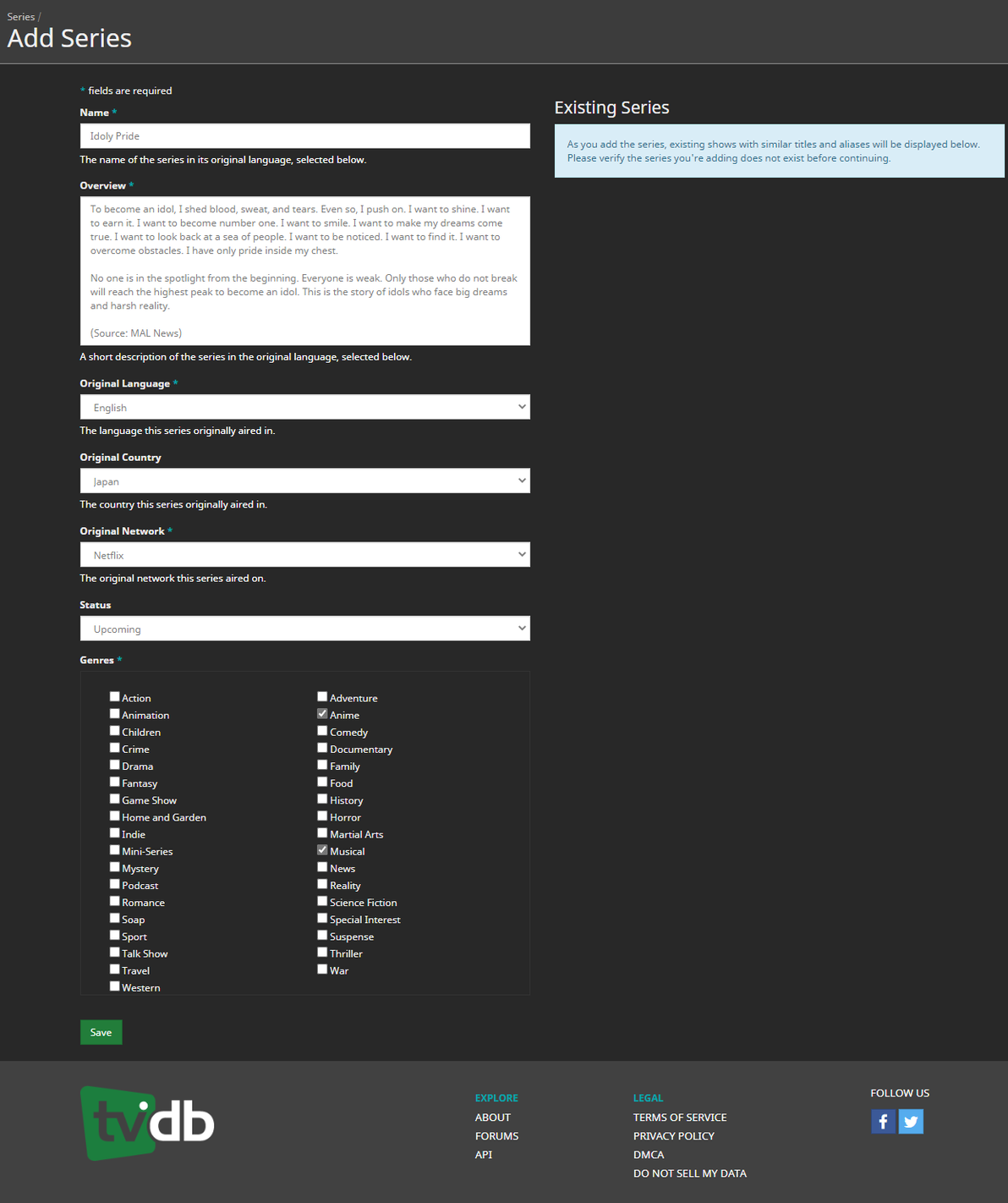 TheTVDb使用指南 - 哔哩哔哩