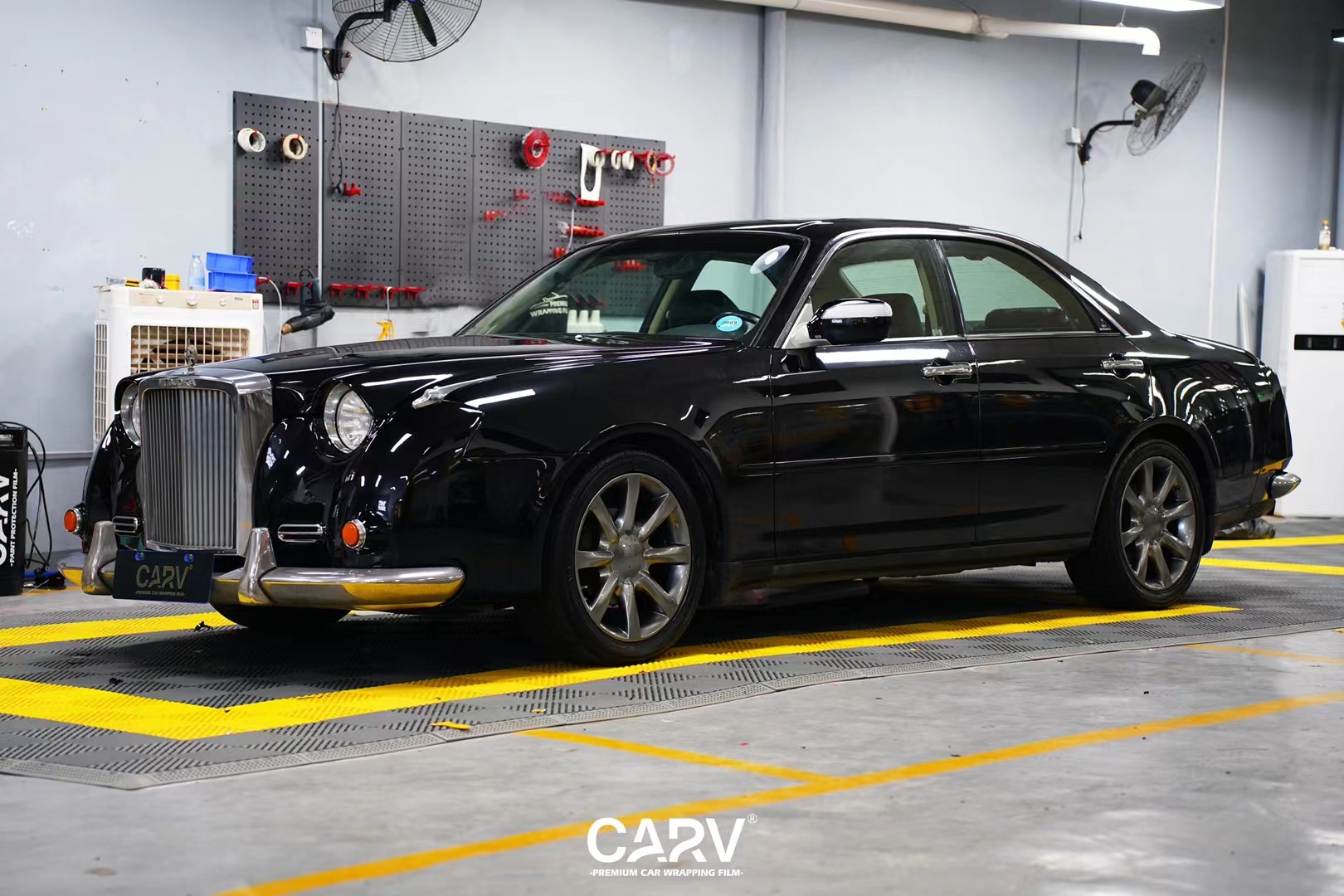 光冈嘉路卡孚CARV改色膜白金钢琴黑，优雅大气 - 哔哩哔哩