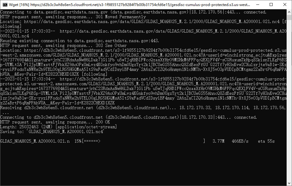 利用wget工具下载GLDAS数据 - 哔哩哔哩