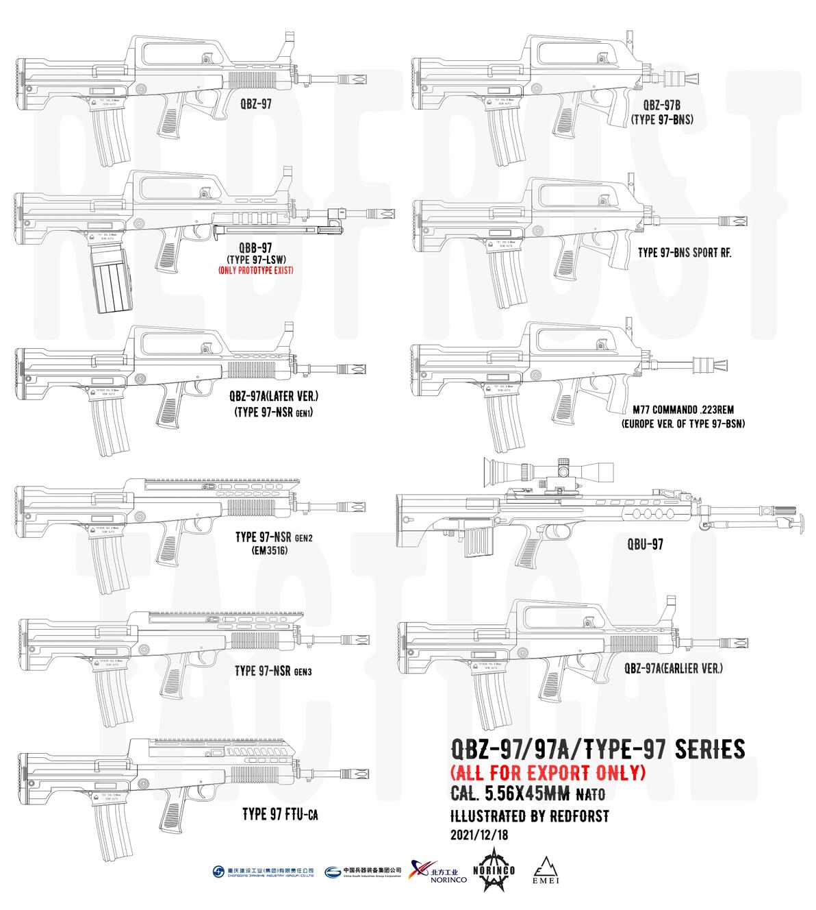 国产武器合集之：95式步枪家族 - 哔哩哔哩