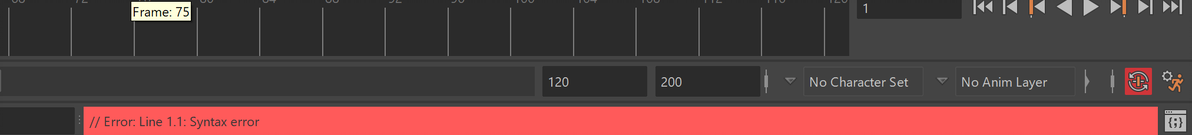 maya Error: Line 1.1: Syntax error - 哔哩哔哩