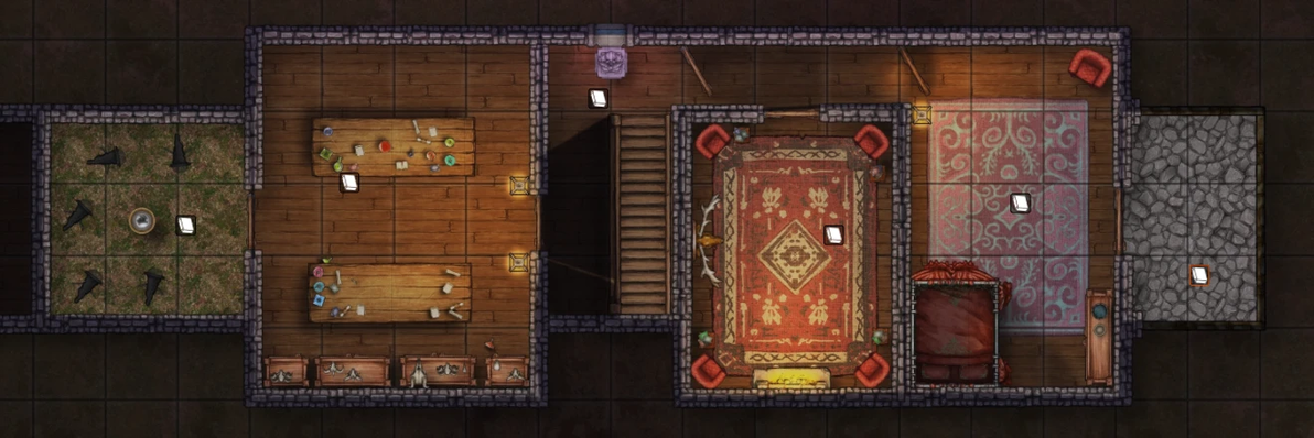 跑团软件FVTT教程③-如何从已有的地图开始，设计一个可玩的场景（地形、NPC等）（DM向 - 哔哩哔哩