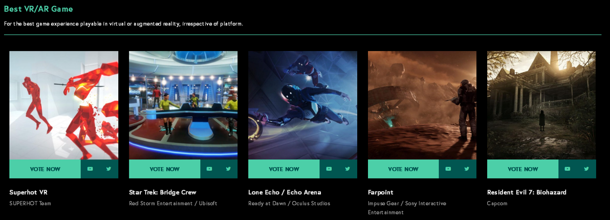 “游戏界奥斯卡”TGA-2017提名公布（全部名单） - 哔哩哔哩