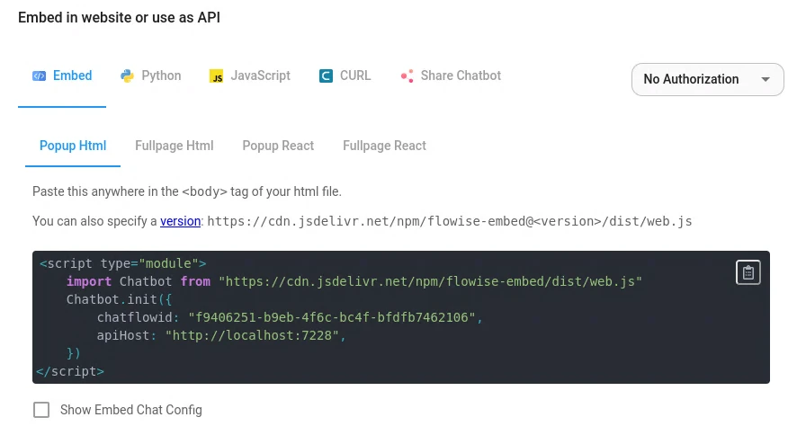 【笔记】图形化构建自己的AI应用程序——LangChain可视化工具Flowise - 哔哩哔哩