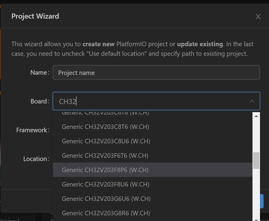 安装详解-使用PlatformIO开发CH32系列单片机-支持Arduino、FreeRTOS等框架 - 哔哩哔哩
