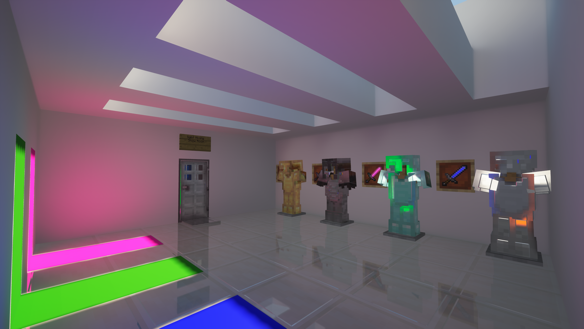 我的世界《SEUS PTGI HRR Test 2.1+PBR材质》与Blender《PBR》展示。4K - 哔哩哔哩