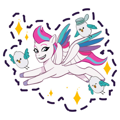 小马宝莉G5官游: Mane Merge贴纸 (7) - 哔哩哔哩