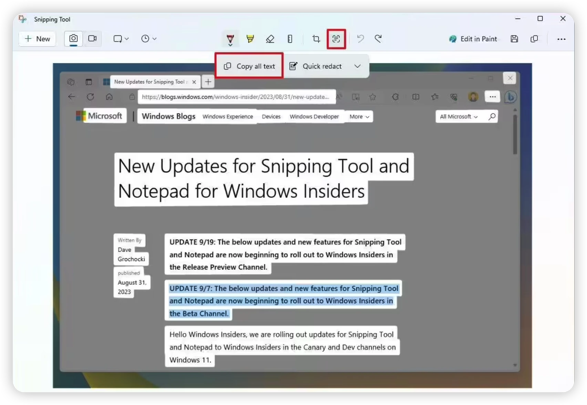 微软新版 Win11 截图工具上手：OCR 识别图片文本、音频录制等 - 哔哩哔哩