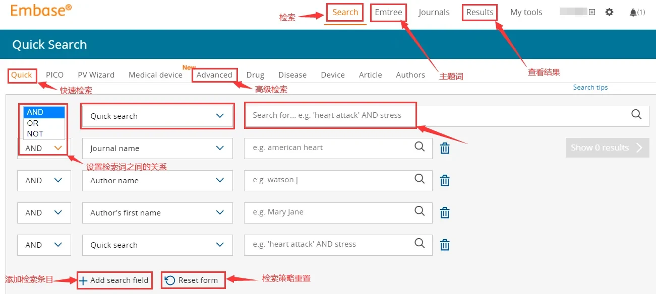 如何使用Embase检索文献？ - 哔哩哔哩