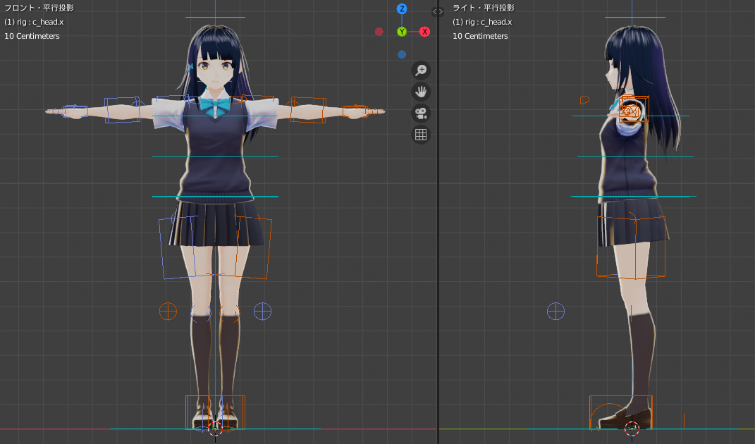 给vrm模型添加骨骼——blender - 哔哩哔哩