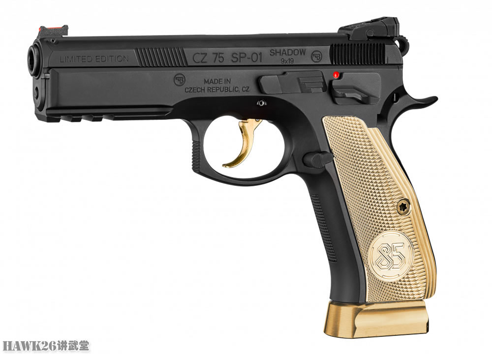 CZ成立85周年纪念款枪械 限量生产2000支 采用金色点缀精美枪身 - 哔哩哔哩
