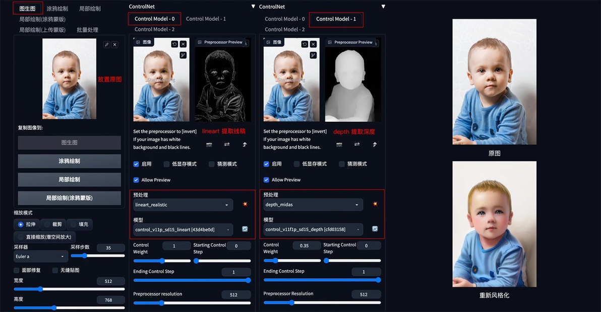 纯干货！ControlNet 实用教程 - 哔哩哔哩