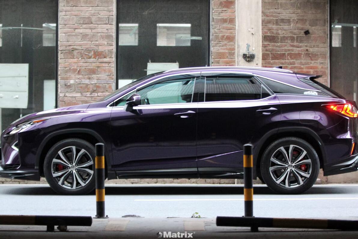 雷克萨斯RX-Matrix矩阵改色膜金属午夜紫高饱和黑紫色调神秘动人 - 哔哩哔哩