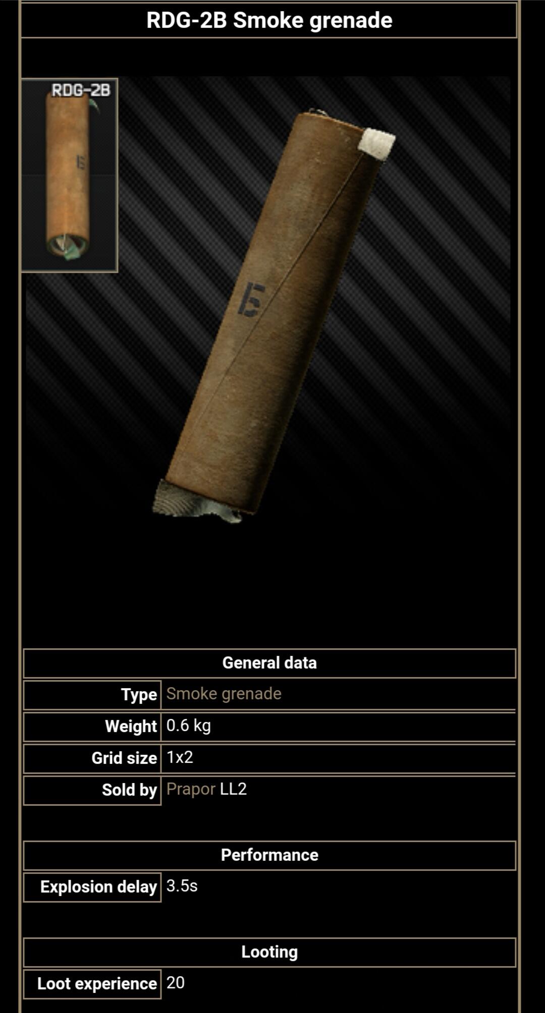 逃离塔科夫有趣的投掷武器之RDG-2B SMOKE - 哔哩哔哩