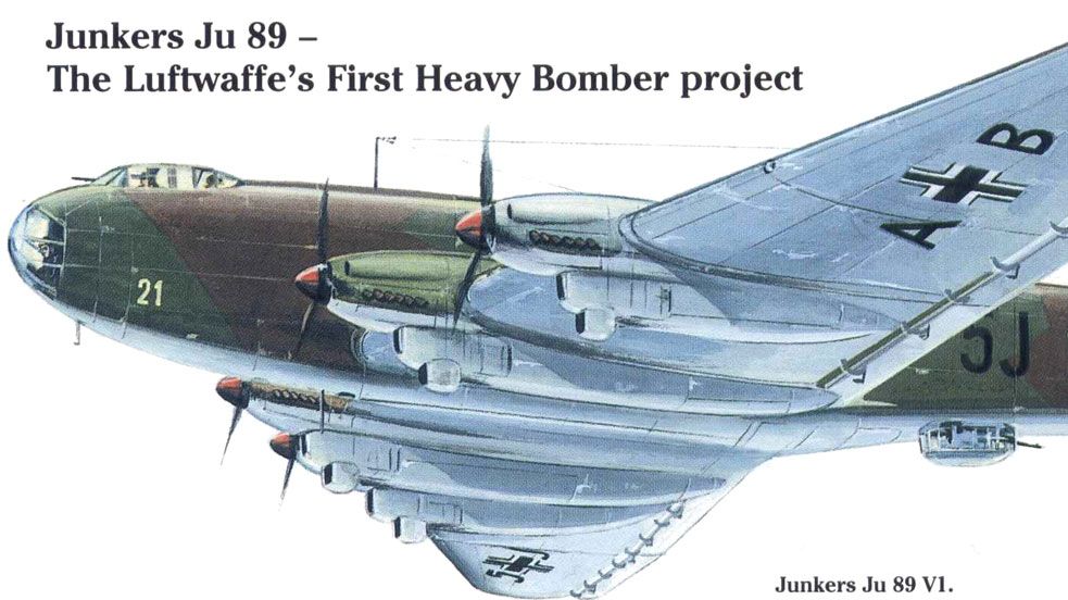 德国容克Junkers Ju 89重型轰炸机 - 哔哩哔哩