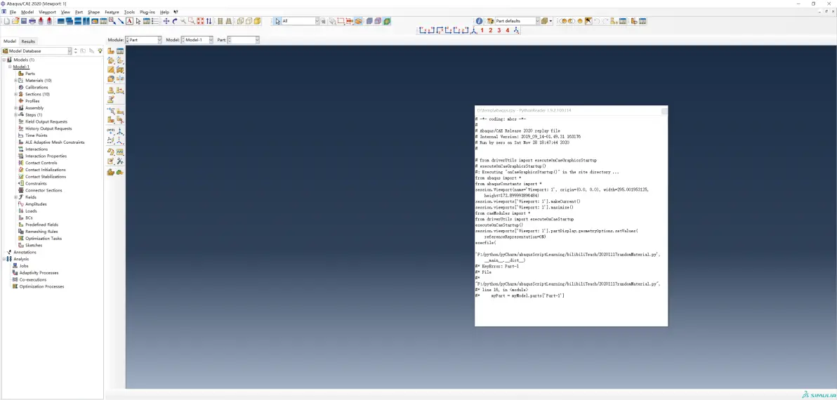 Abaqus Python脚本神器-PythonReader - 哔哩哔哩
